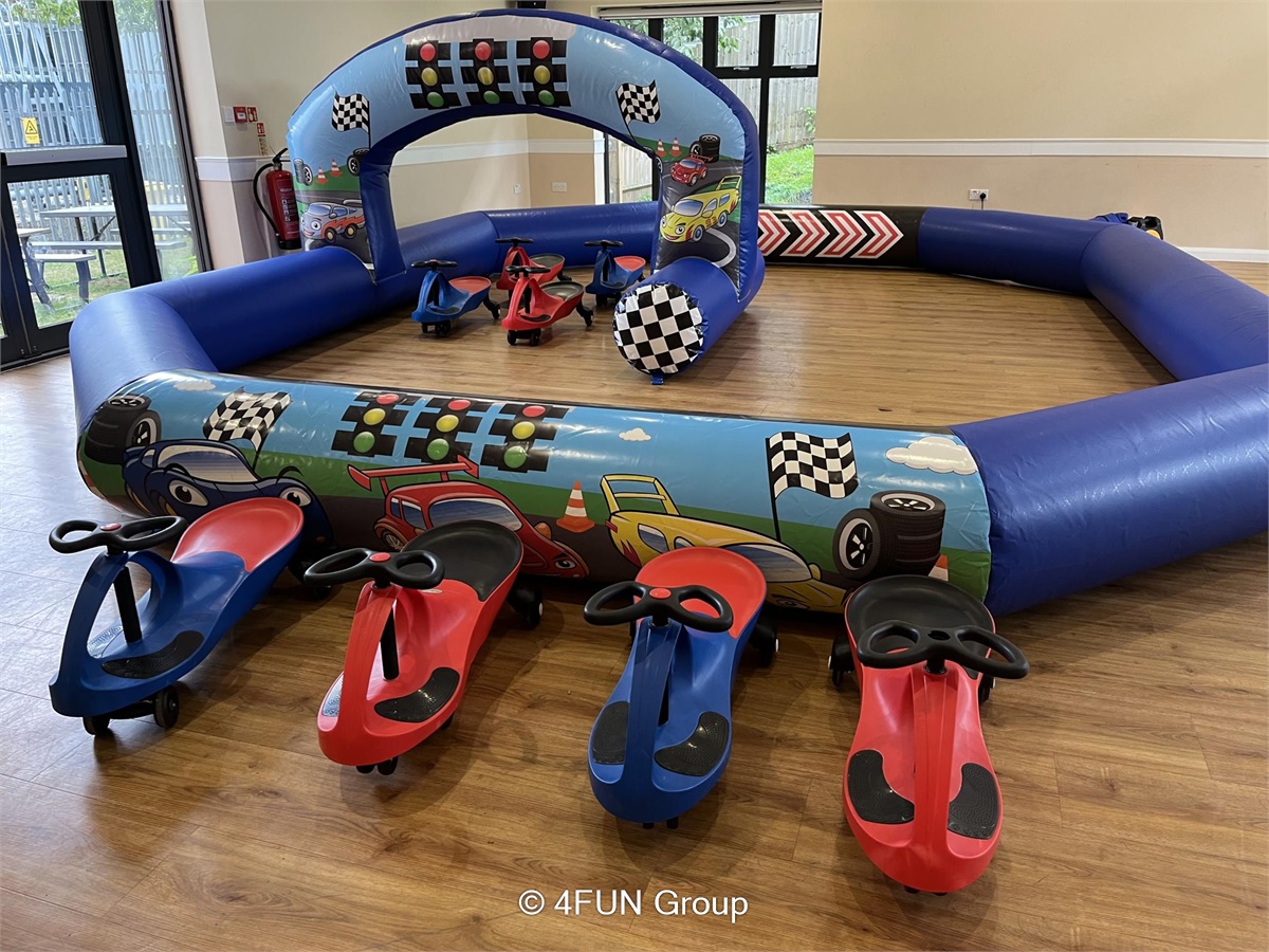 Inflatable Didi Car Race Track (20ft x 17ft) and 8 Didi Cars - No.1 ...
